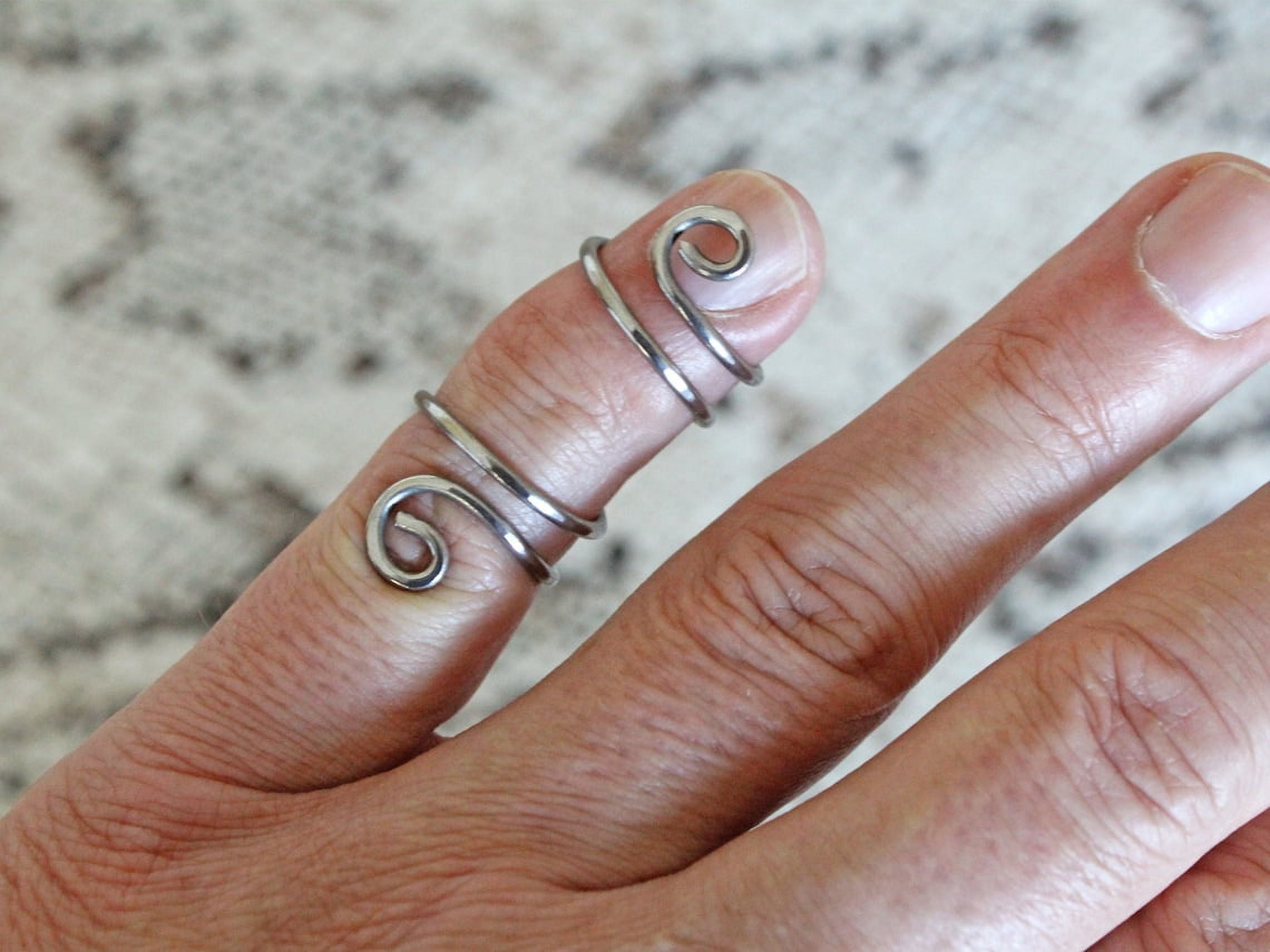 SS DESIGNS Adjustable Lateral Deviation Pinky Finger Splint Ring ...