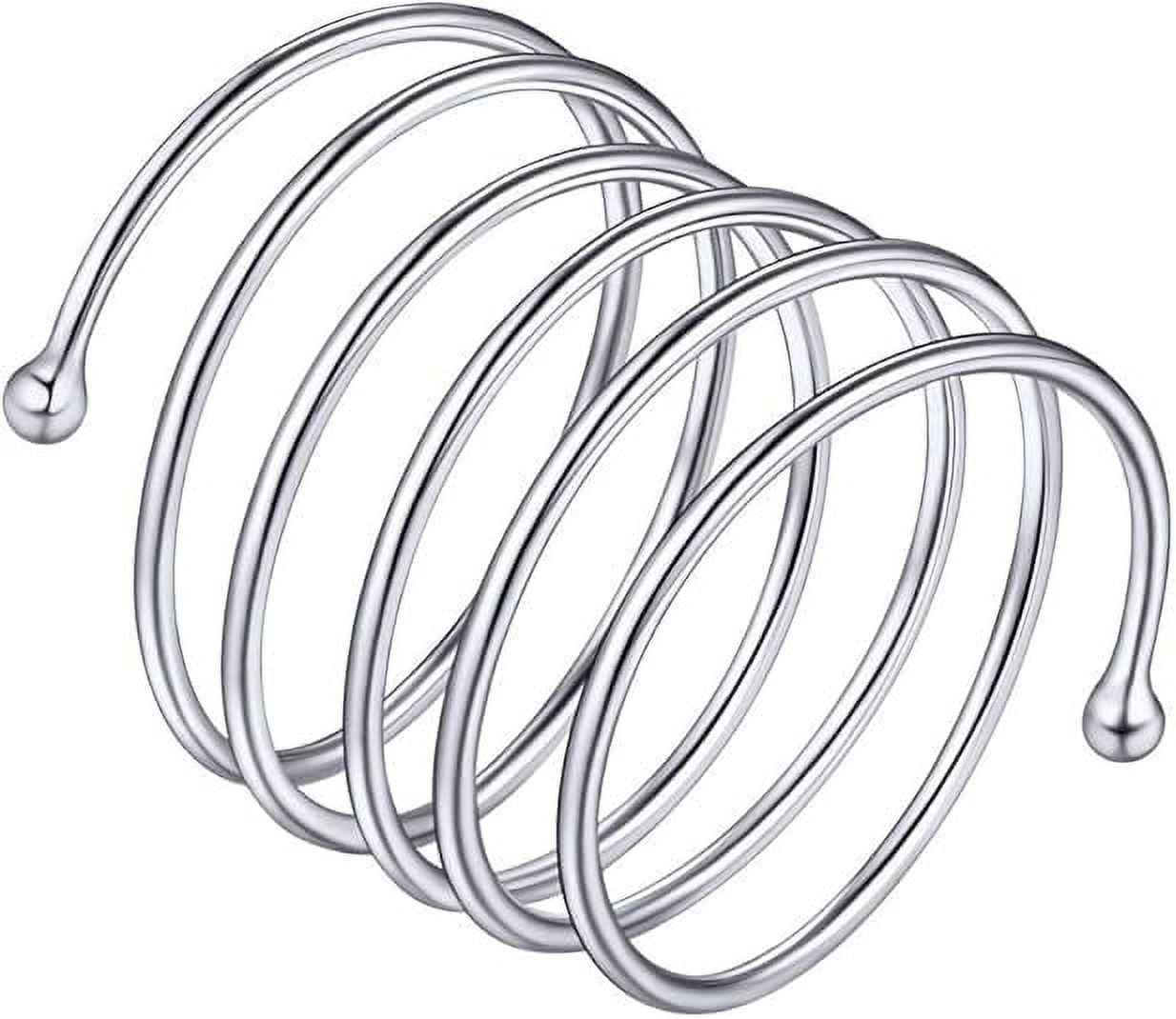 SS DESIGNS Adjustable Open Sterling Silver Ring for Women, Stackable ...