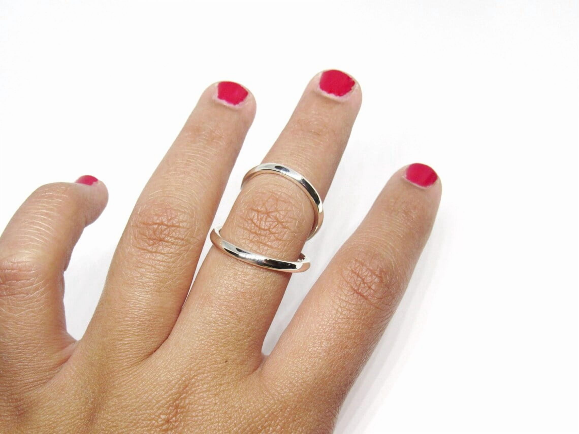 SS DESIGNS- Adjustable Silver Swan Splint Ring for PIP & DIP Joints ...