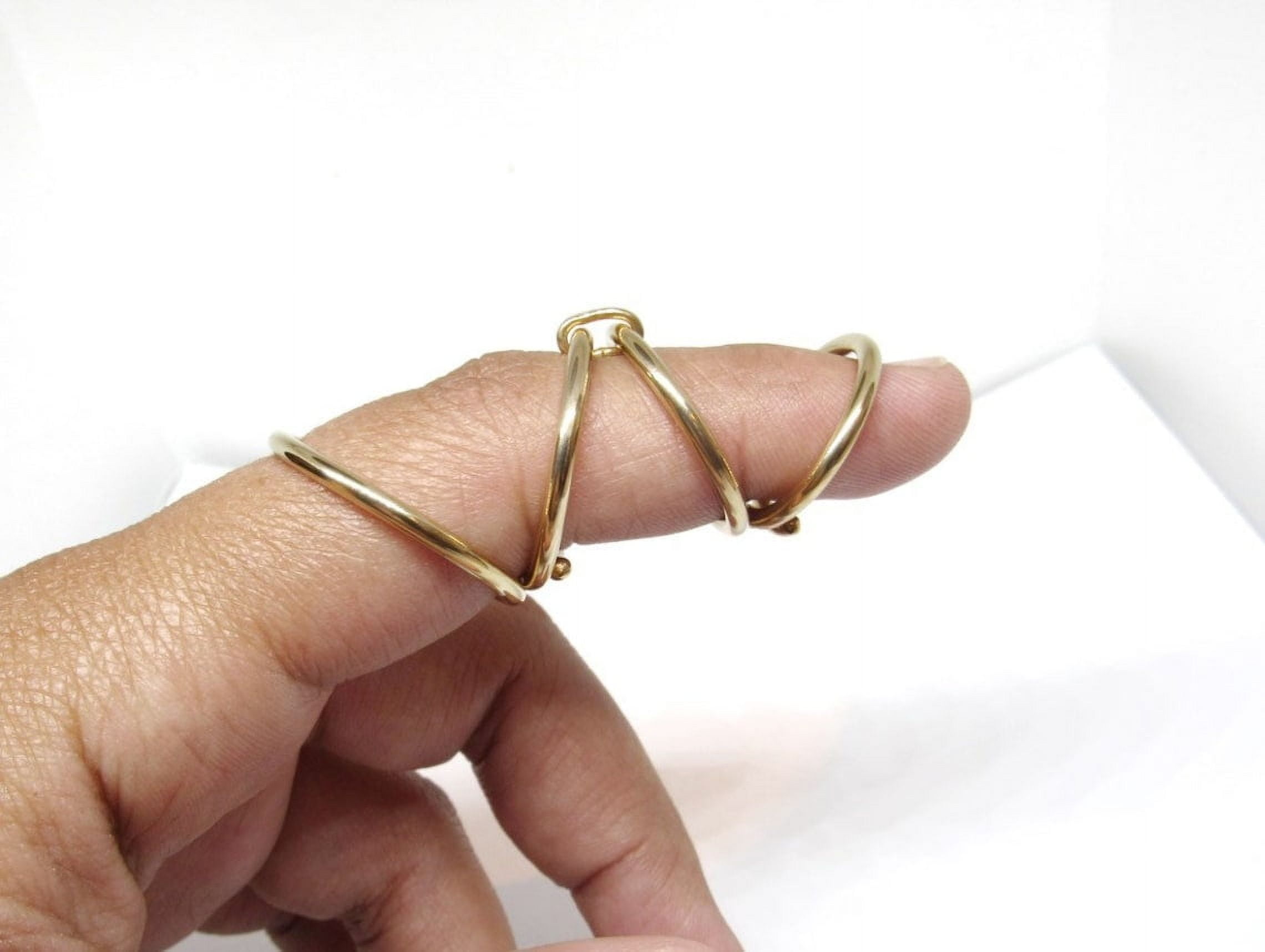 SS DESIGNS- Attached Adjustable Swan Silver Splint Rings | Combination ...