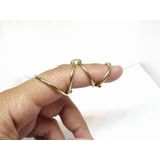 SS DESIGNS Attached Adjustable Swan Silver Splint Rings | Combination ...