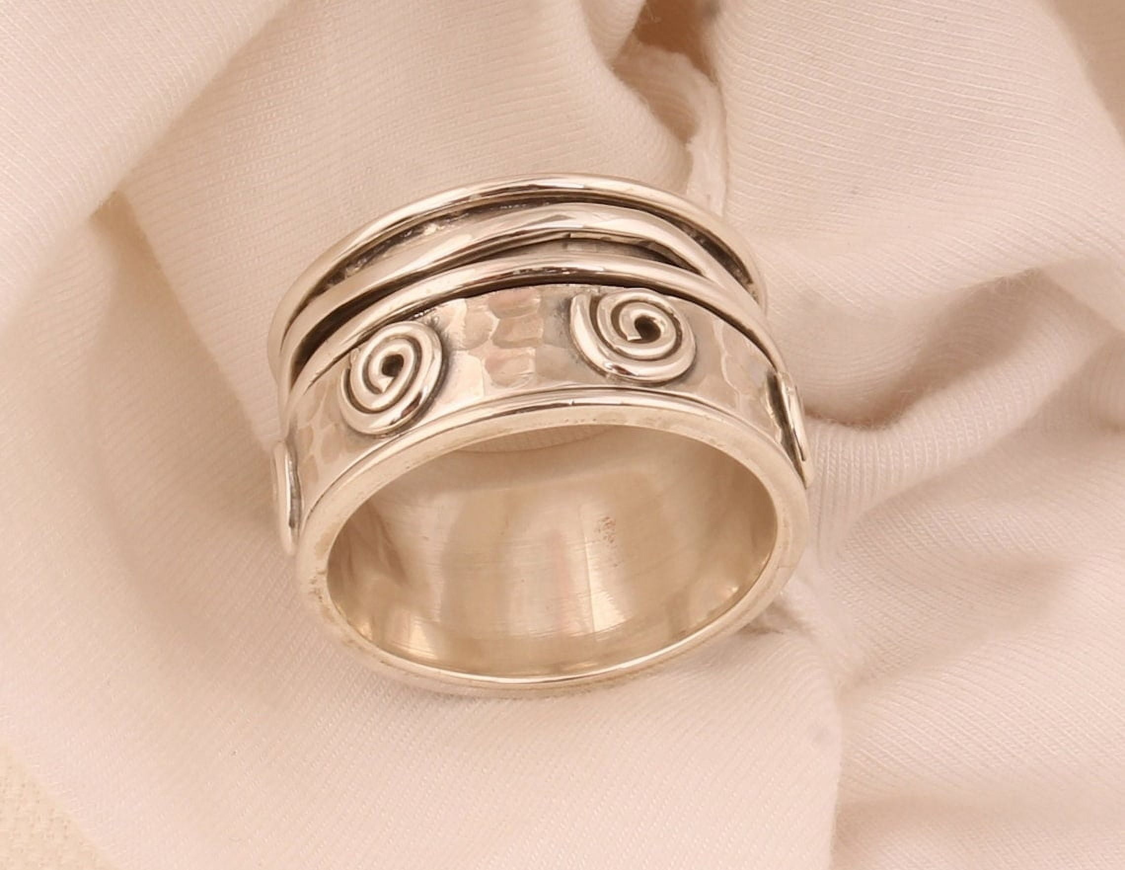 SS DESIGNS Boho Designer Fidget Sterling Silver with 925 Stamped Purity ...