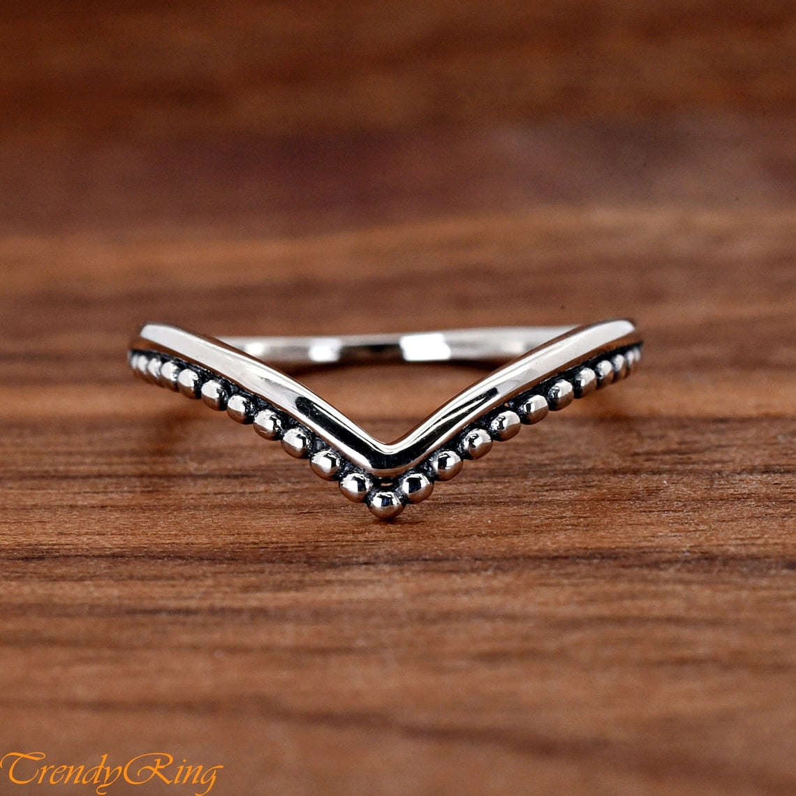 SS DESIGNS Handmade 925 Sterling Silver Double Layer Chevron Wishbone ...
