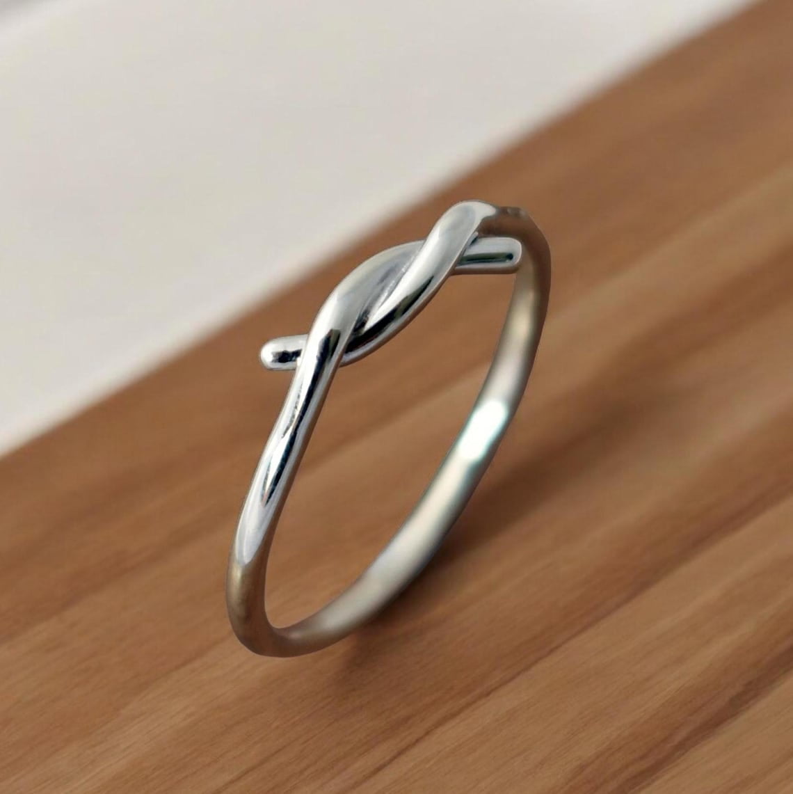 SS DESIGNS Handmade Knot Ring – Recycled 925 Sterling Silver Minimalist ...