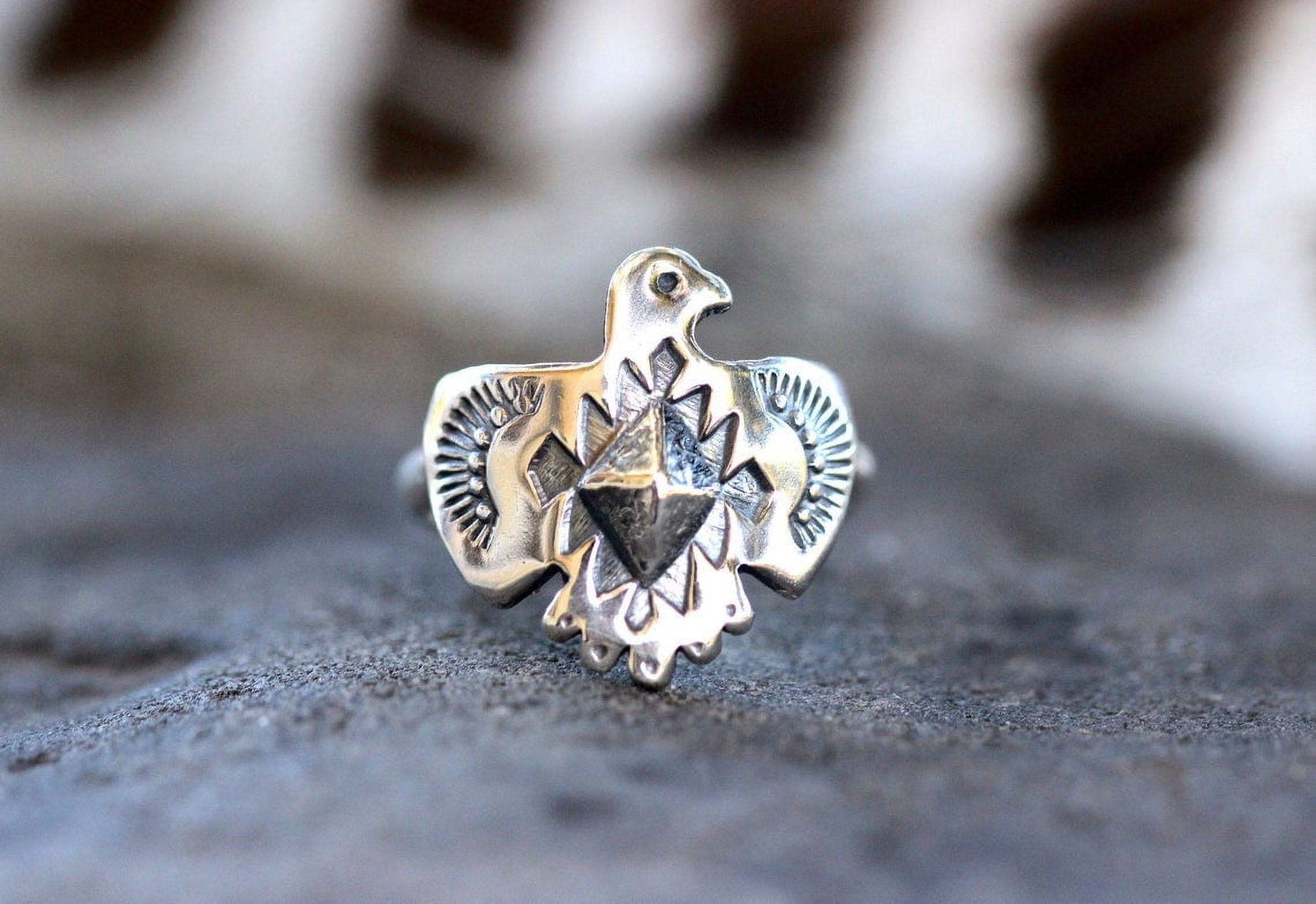 SS DESIGNS Hawk Ring Eagle Ring Sterling Silver Thunderbird Ring ...