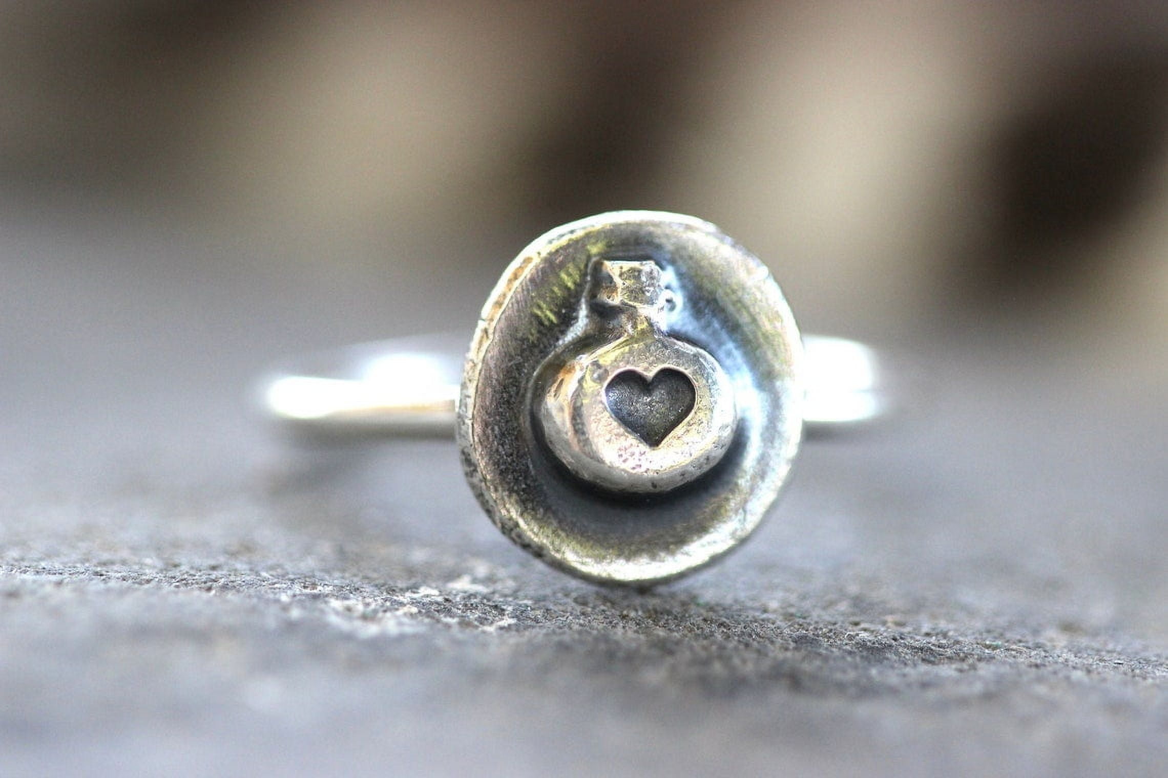 SS DESIGNS Love Potion Ring Sterling Silver Love Potion Ring for Women ...