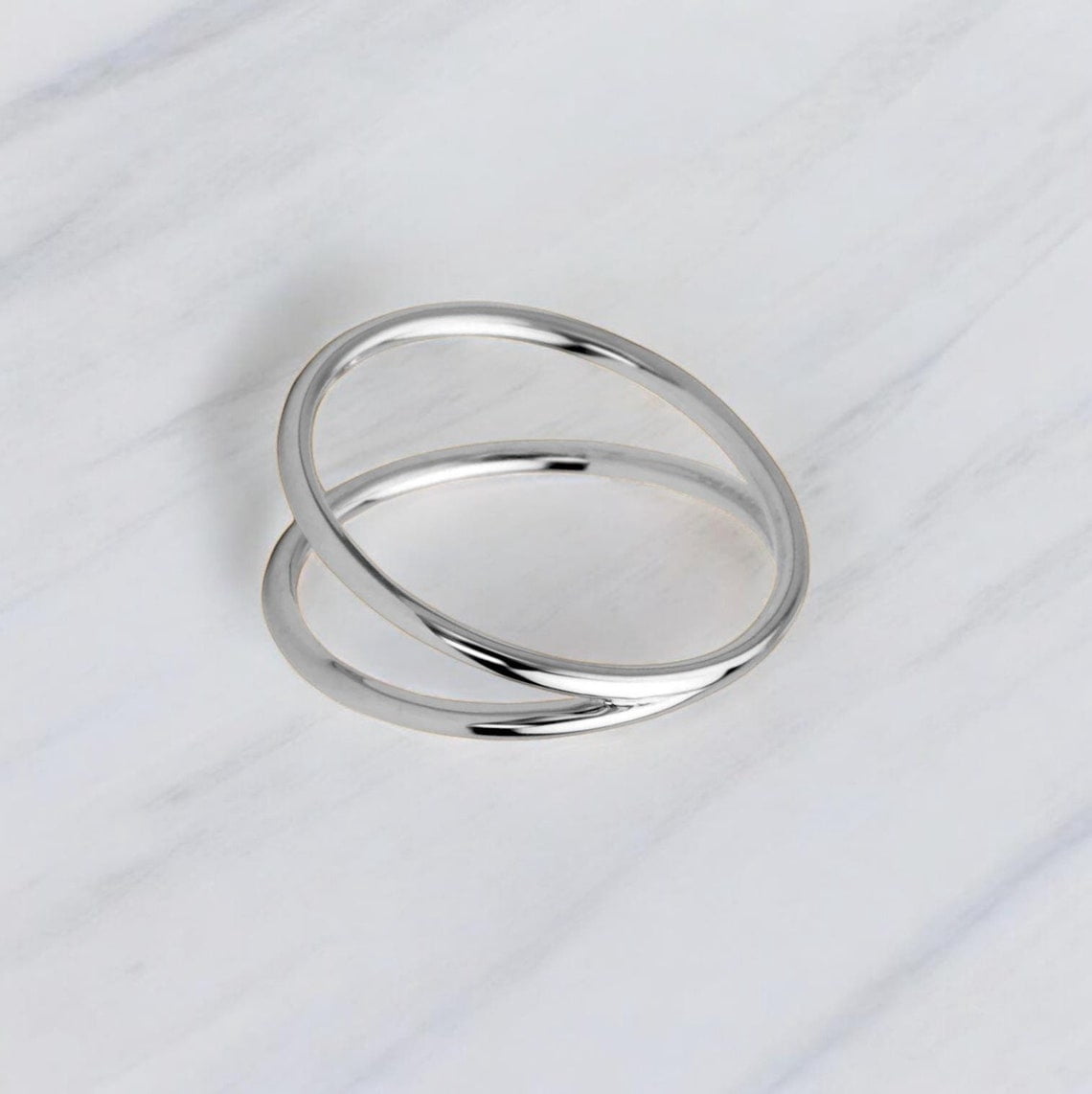 SS DESIGNS- Minimalist Two Wire Band Ring – Handmade 925 Stacking Ring ...