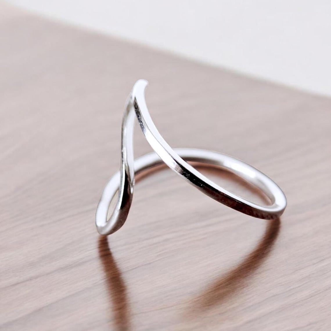 SS DESIGNS Modern Handcrafted Sterling Silver Sculpture Ring – Unique ...