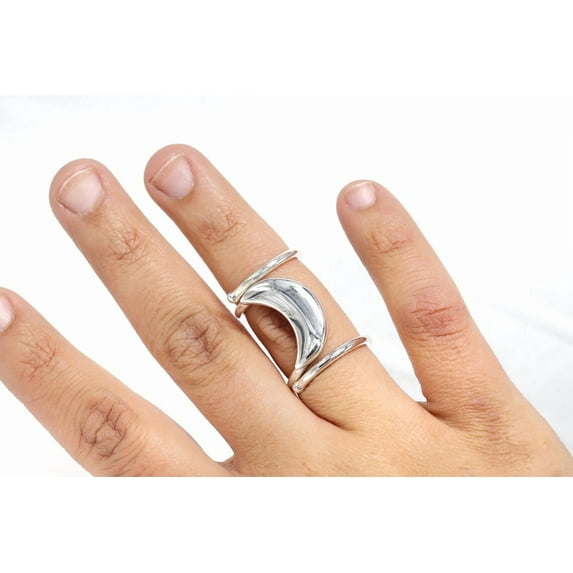 SS DESIGNS MoonTrigger Sterling Silver Splint Ring | Mallet Finger ...