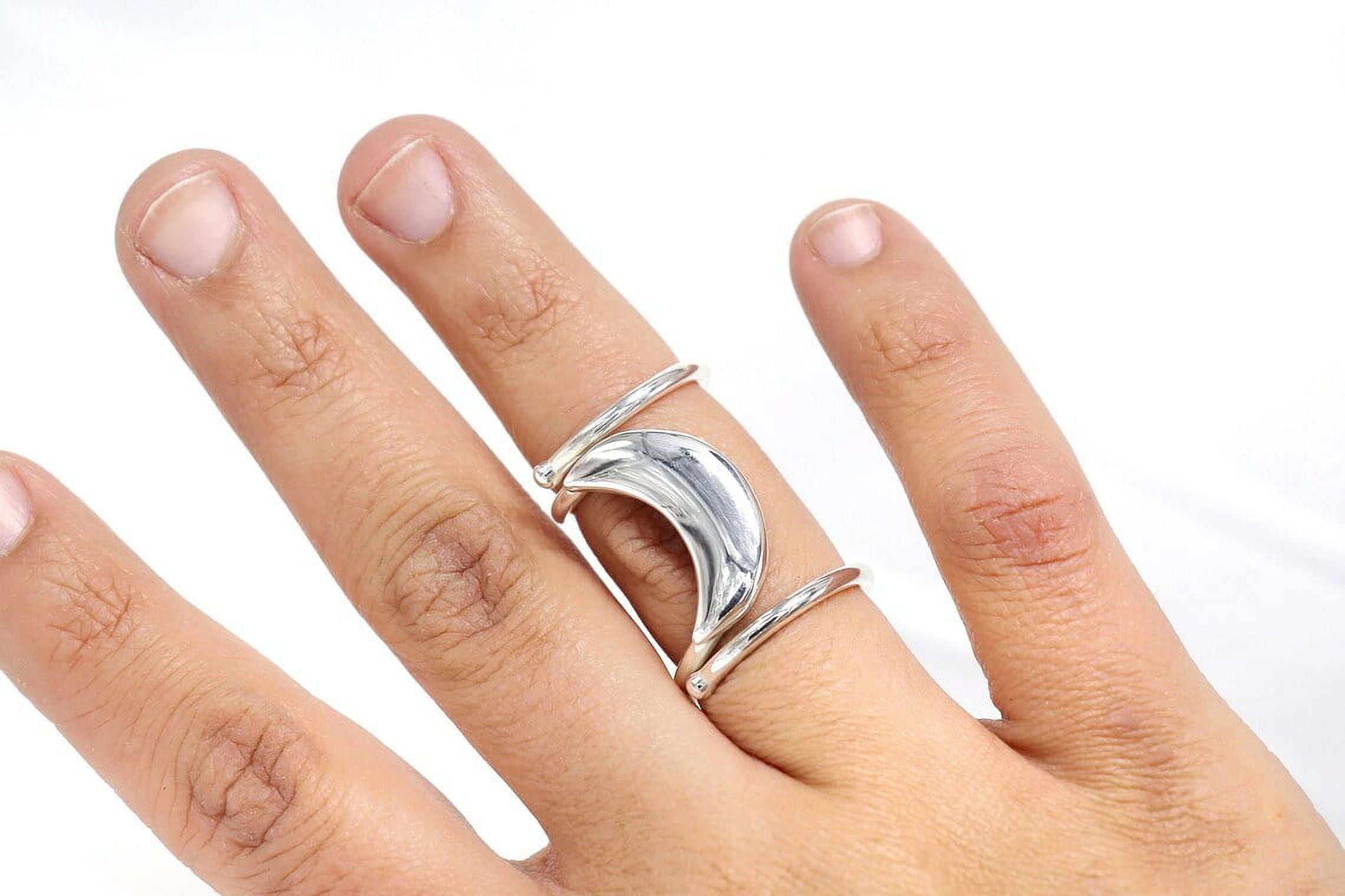 SS DESIGNS MoonTrigger Sterling Silver Splint Ring | Mallet Finger ...