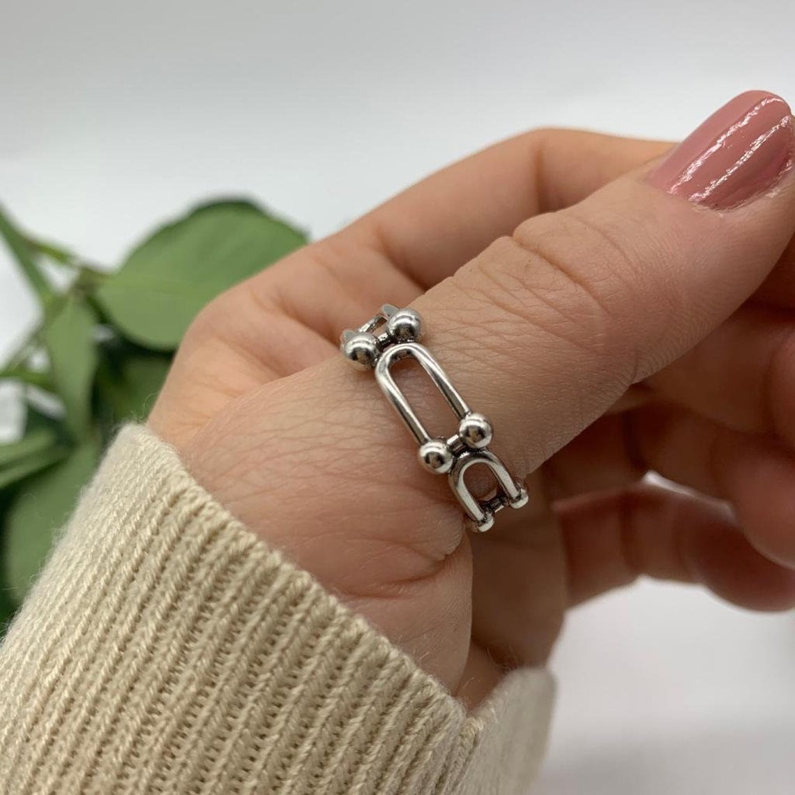 SS DESIGNS Silver Chain Ring-Mothers Day Gift For Her-Mothers day Dot ...