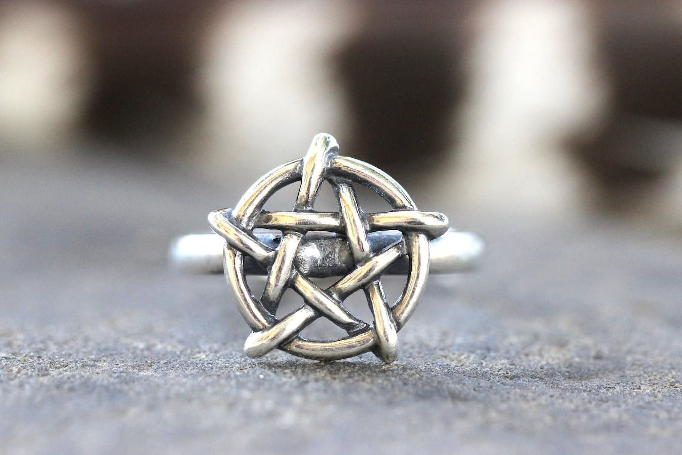 SS DESIGNS Silver Pentagram Ring Sterling Silver Pentagram Jewelry ...