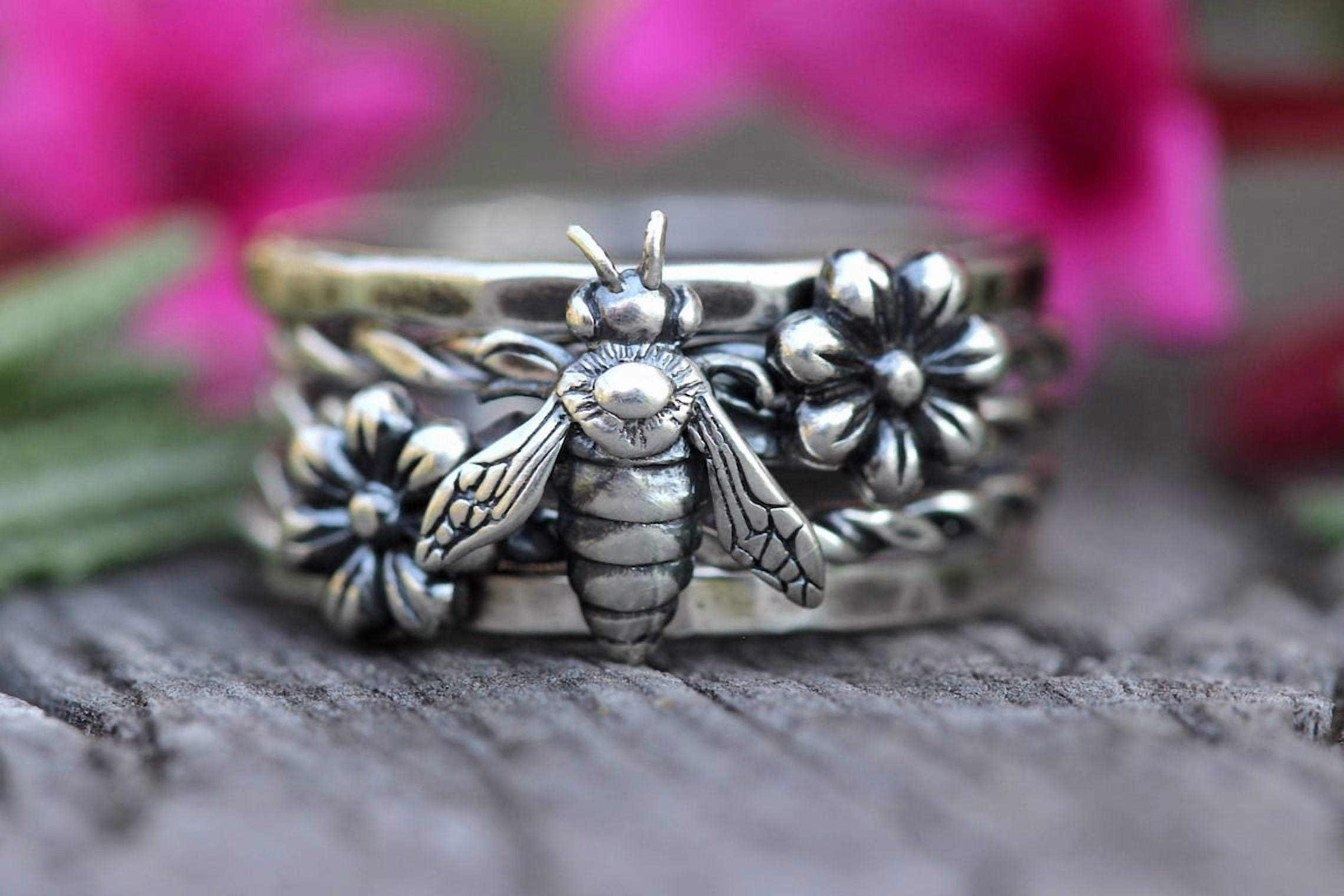 SS DESIGNS Silver Stacking Ring Set Sterling Silver Stacking Rings ...