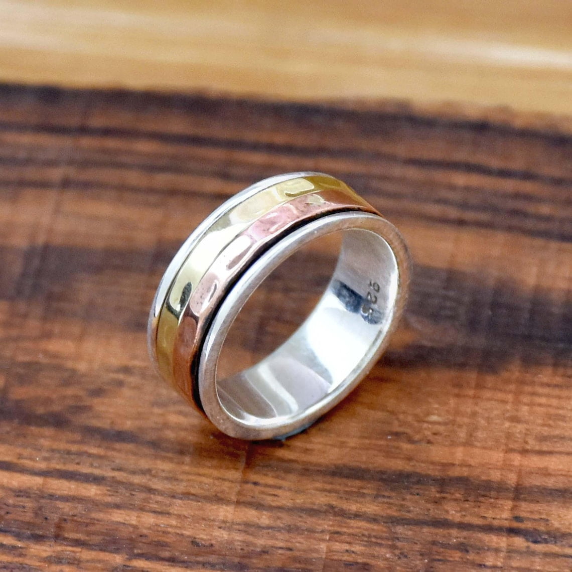 SS DESIGNS Spinner Ring, 925 Sterling Silver Ring, Narrow Band ring ...