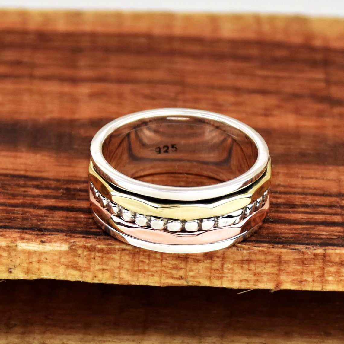 SS DESIGNS Spinner Ring, 925 Sterling Silver Ring, Narrow Band ring ...