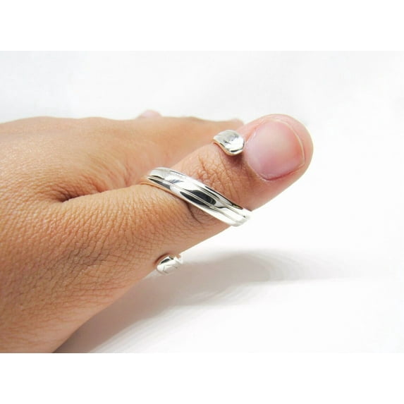 SS DESIGNS SpiralLines© Splint Ring • Wide Band Spiral Ring • Wrap ...