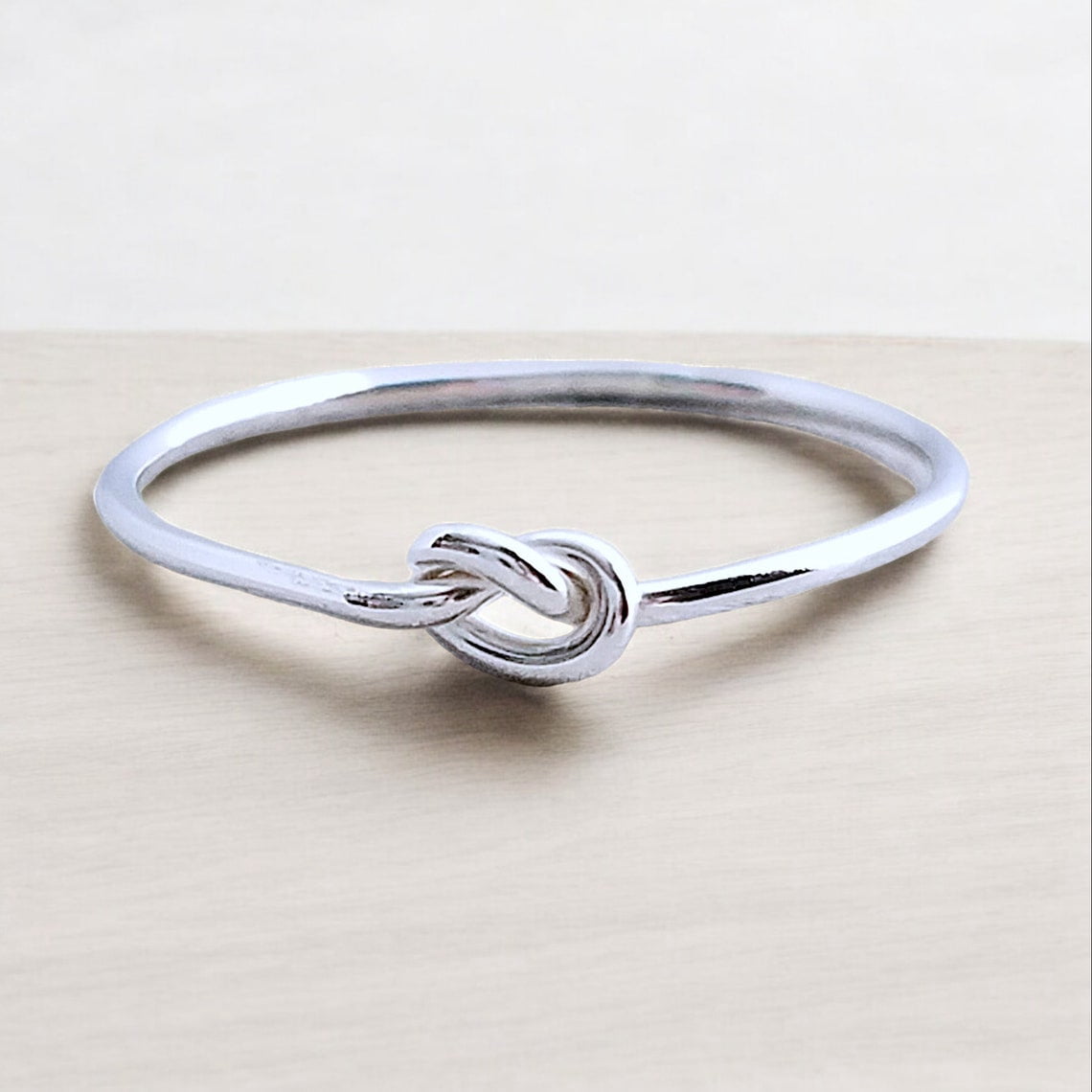 SS DESIGNS- Sterling Silver Knot Ring Handmade 925 Silver Promise Band ...