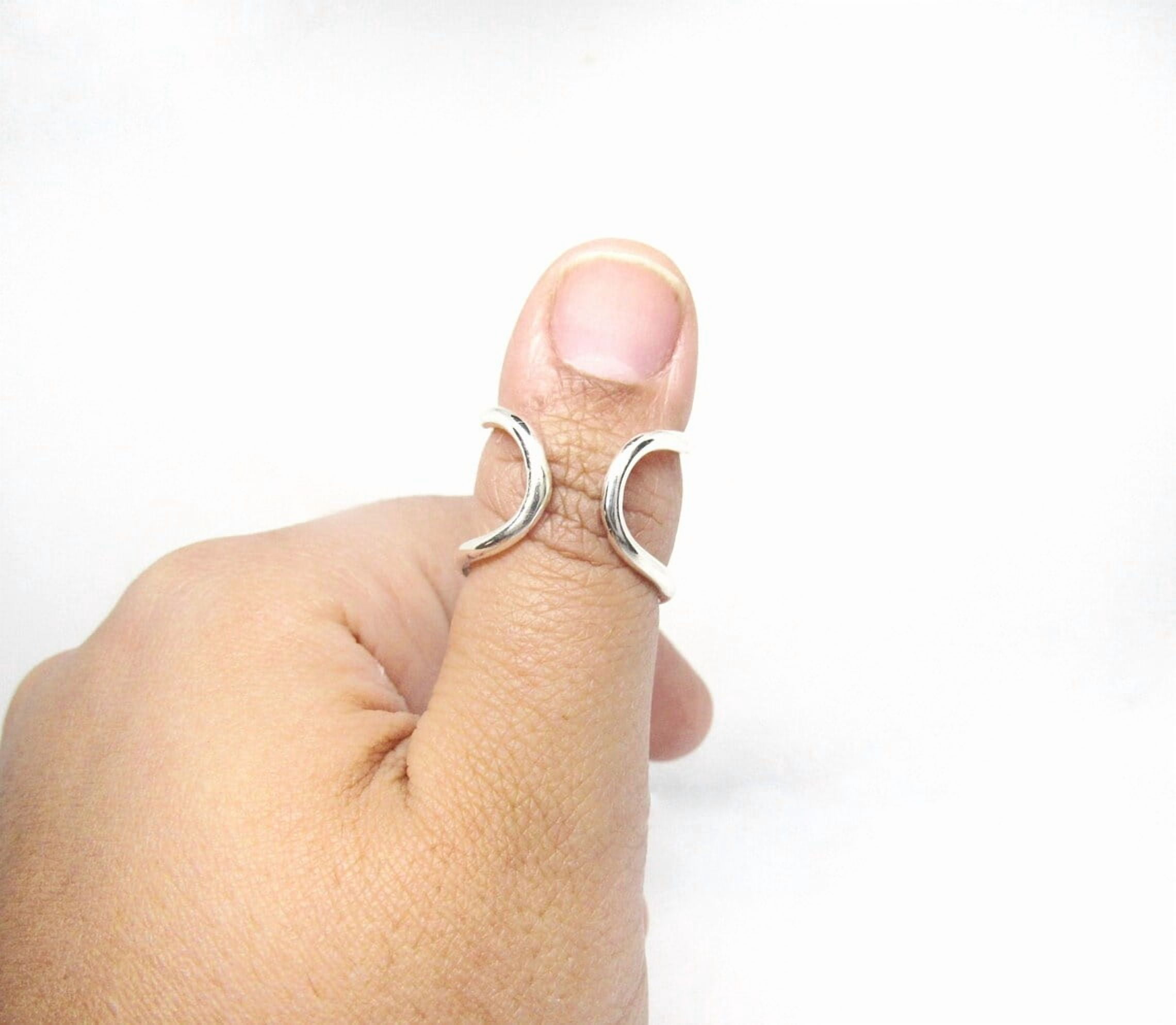SS DESIGNS Sterling Silver Splint Ring | Mallet Finger Support ...
