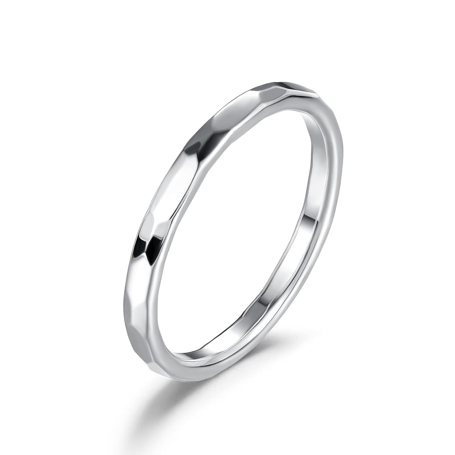 SS DESIGNS Teeny Tiny Stacking Ring, Genuine 999 Sterling Silver Ring ...