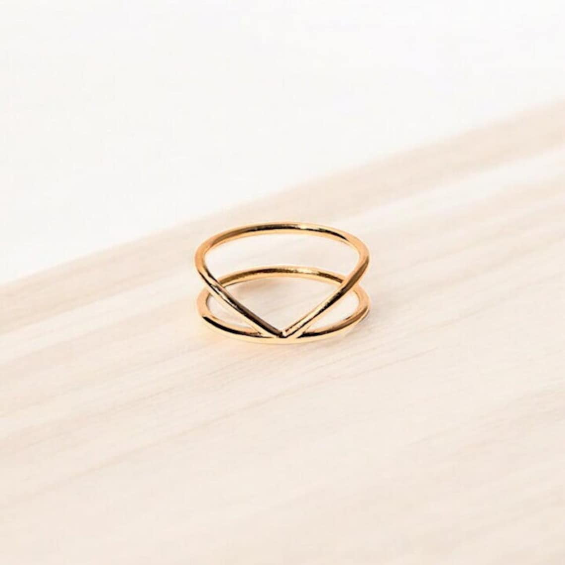 SS DESIGNS V Shape Twisted 925 Sterling Silver Ring – Handmade ...