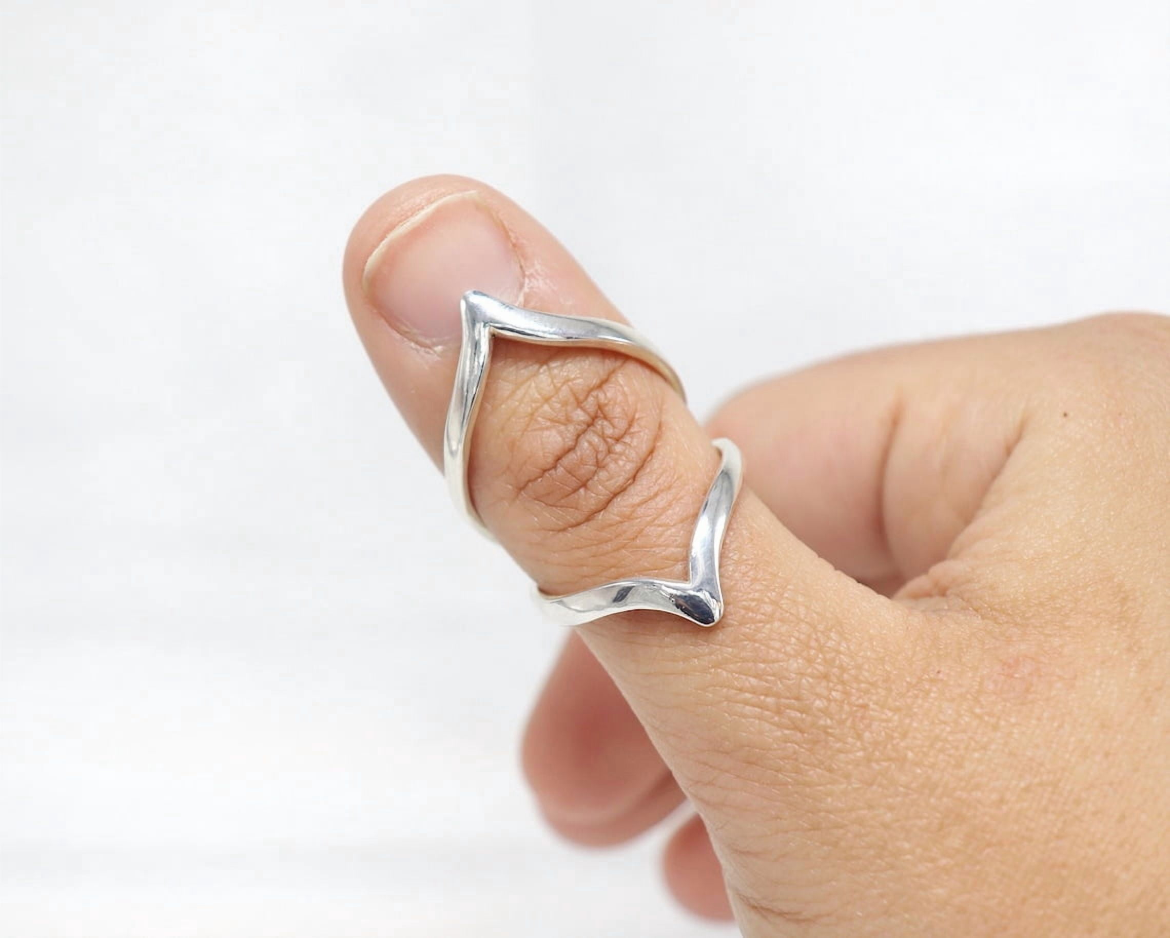 SS DESIGNS- VSwanSplint Ring | Thin Solid Swan Neck Splint Ring for PIP ...
