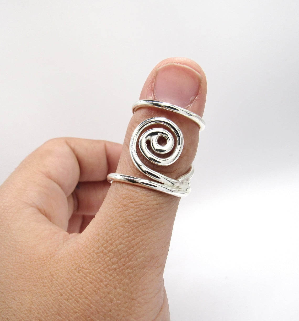 SS DESIGNS Whirl Trigger Finger Ring Splint • Sterling Silver ...