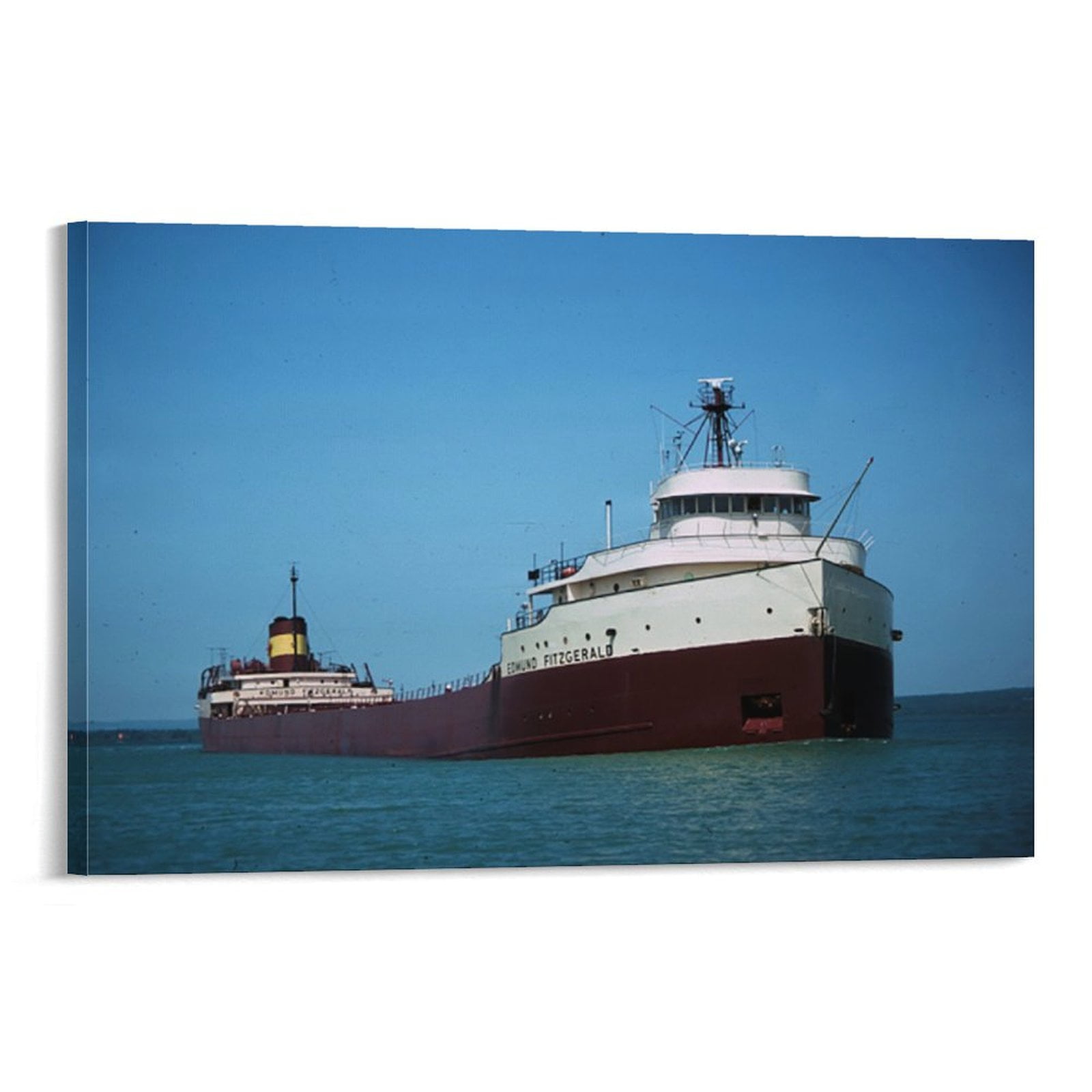 SS Edmund Fitzgerald Art Print Artworks Canvas Poster Room Aesthetic ...