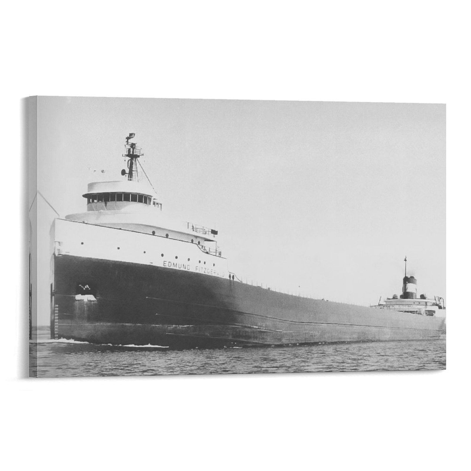 SS Edmund Fitzgerald Photo Painting On Canvas Wall Art Poster Scroll ...