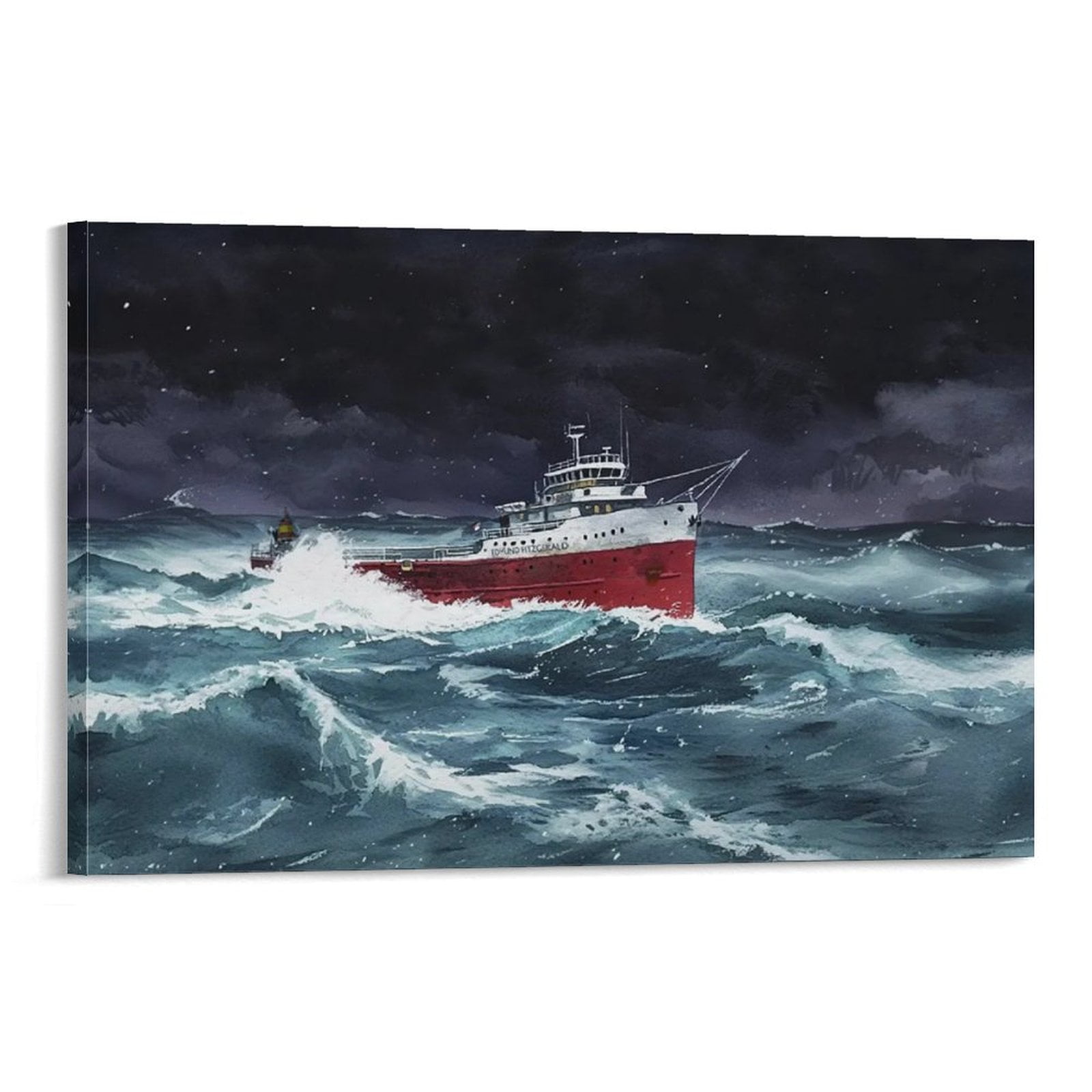 SS Edmund Fitzgerald Wall Art Picture Print Wall Art Poster Painting ...