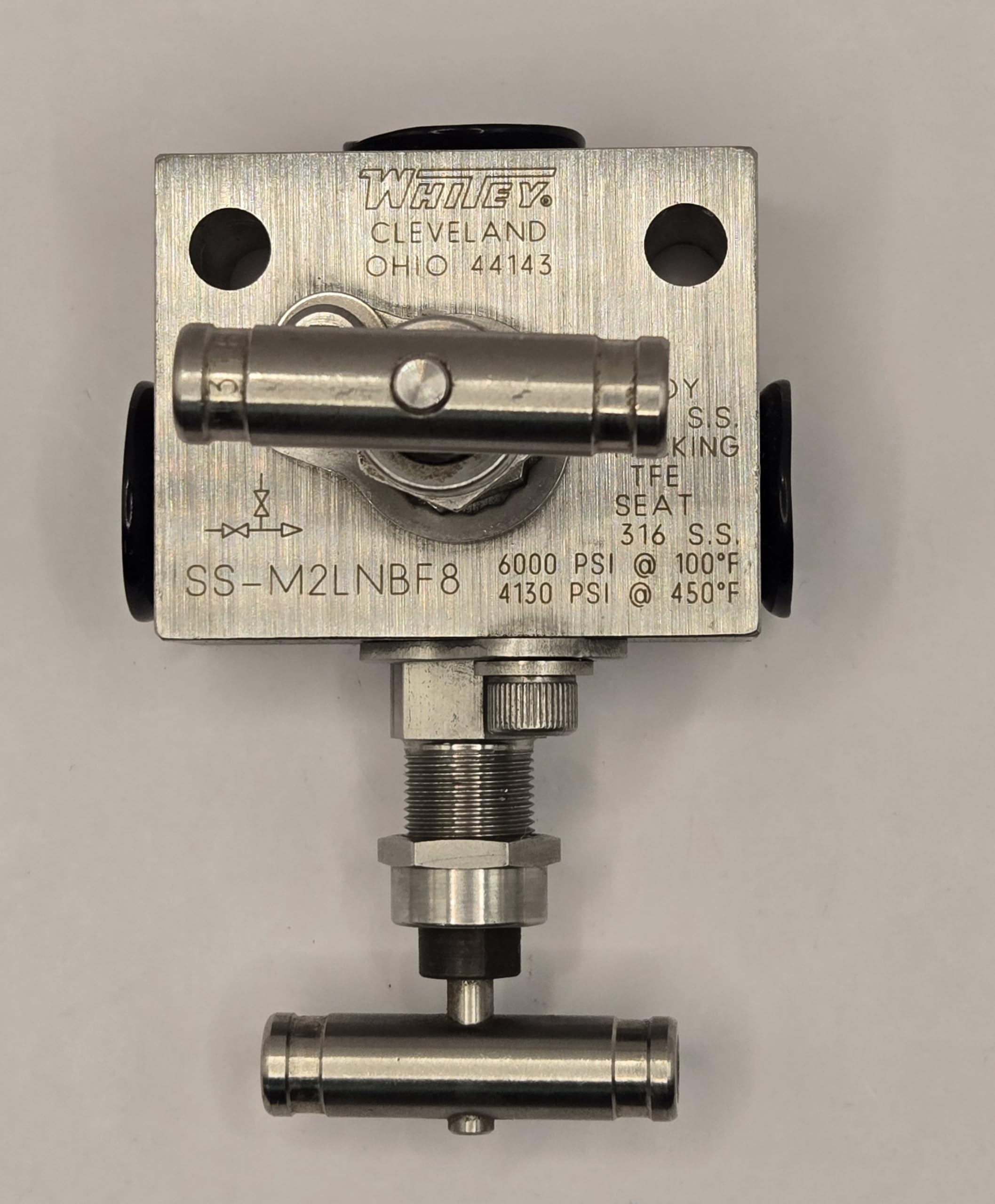 SS-M2LNBF8 | Swagelok (Whitey) 2-Valve Manifold, Inlet : 1/2" Female ...