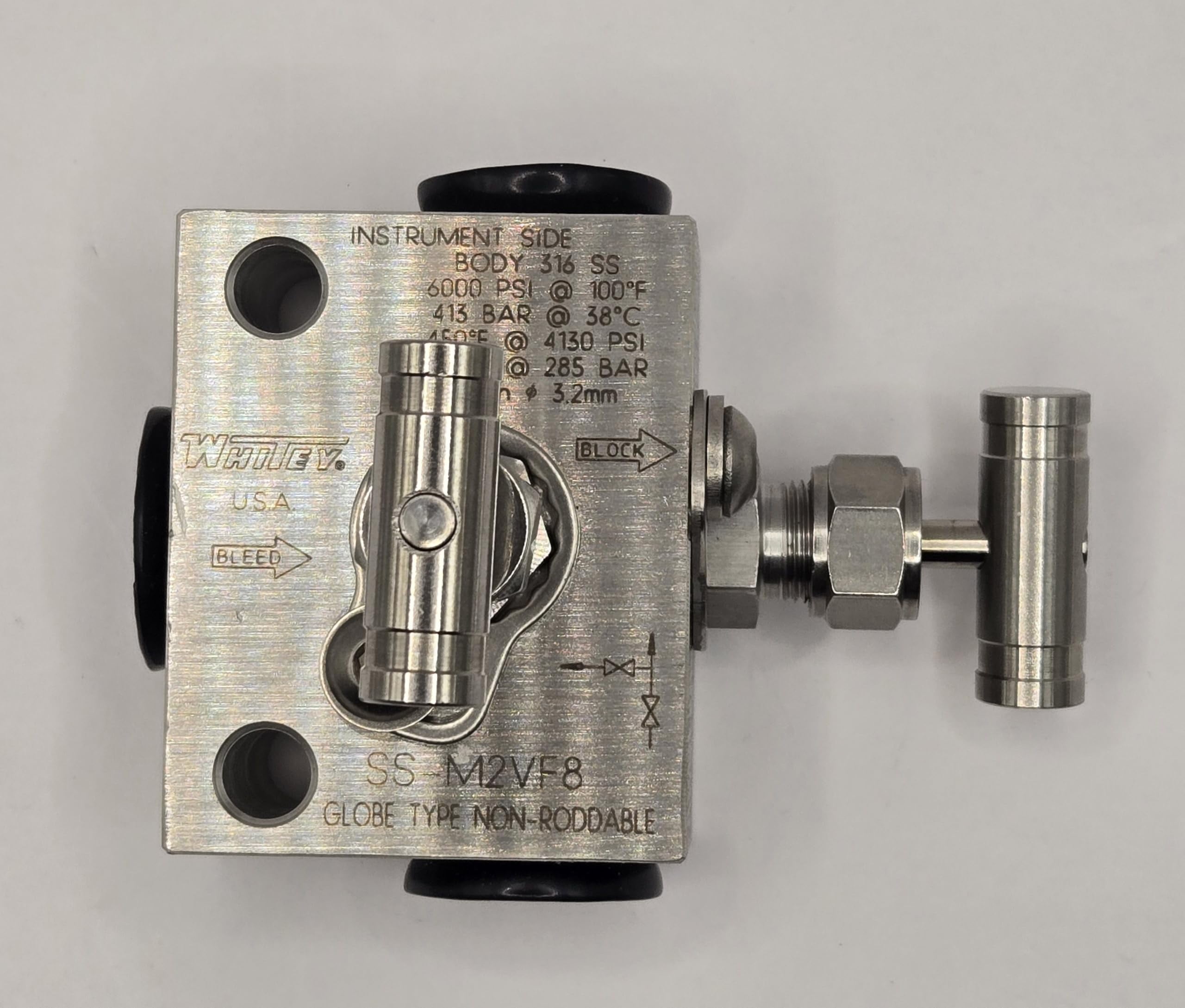 SS-M2VF8 | Swagelok (Whitey) 2-Valve Manifold, Inlet : 1/2" Female ...