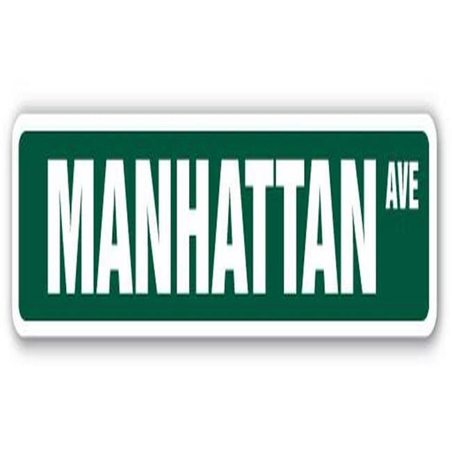 SS-MANHATTAN, NY 4 x 18 in. Street Sign - Manhattan, NY - New York City NYC NY - Walmart.com