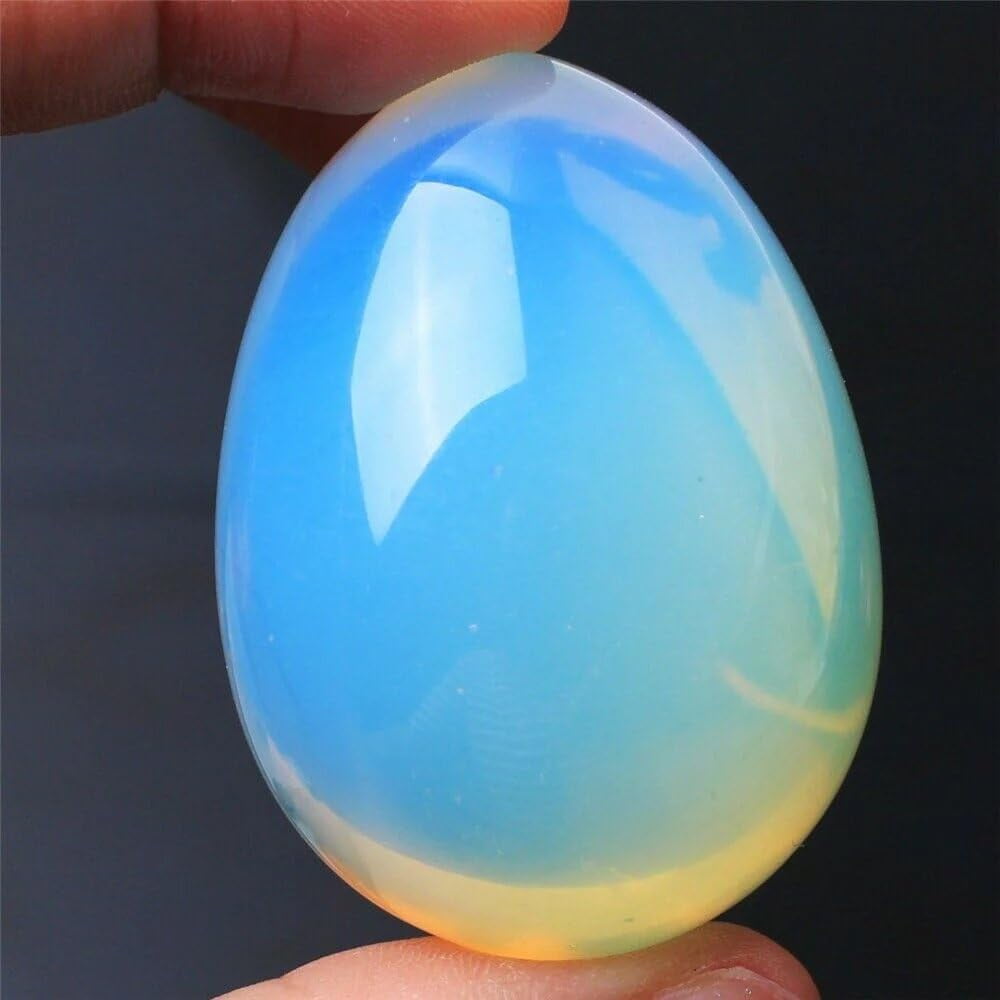 SS Murti Natural Polished Raw Oval Shape Crystal Egg Stone Crystal Egg ...