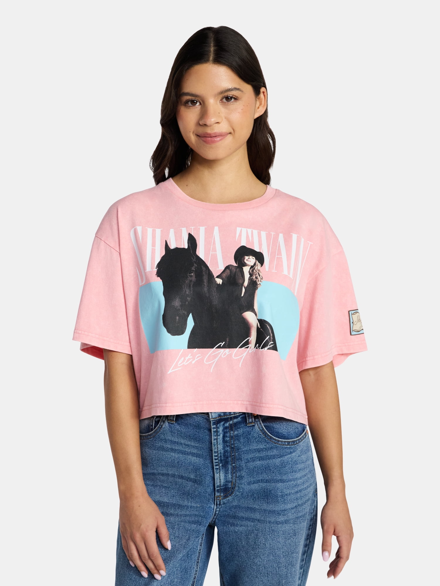 Shania Twain Women's Skimmer Tee with Short Sleeves, XXS-4X - Walmart.com