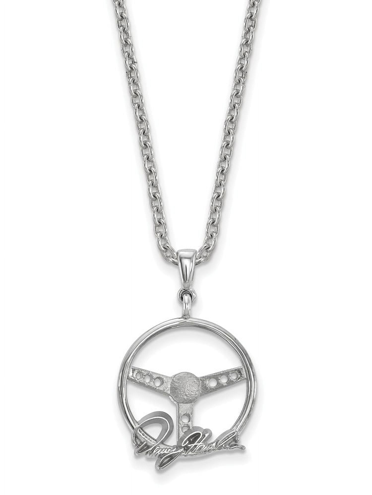 SS STEERING WHEEL with DRIVER NAME with 18 SILVER CHAIN (16mm x 18mm ...