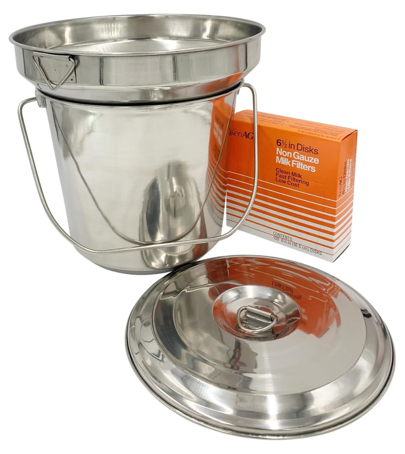 SS Strainers (Large Strainer & Pail Combo, 10 L Pail & Large Strainer ...