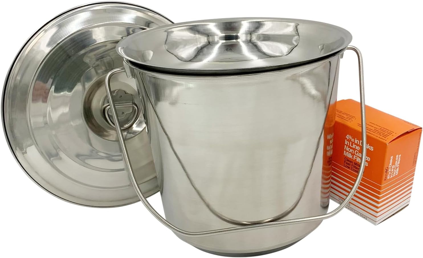 SS Strainers Medium Strainer and Pail Set 10 Liter Bucket and Strainer ...