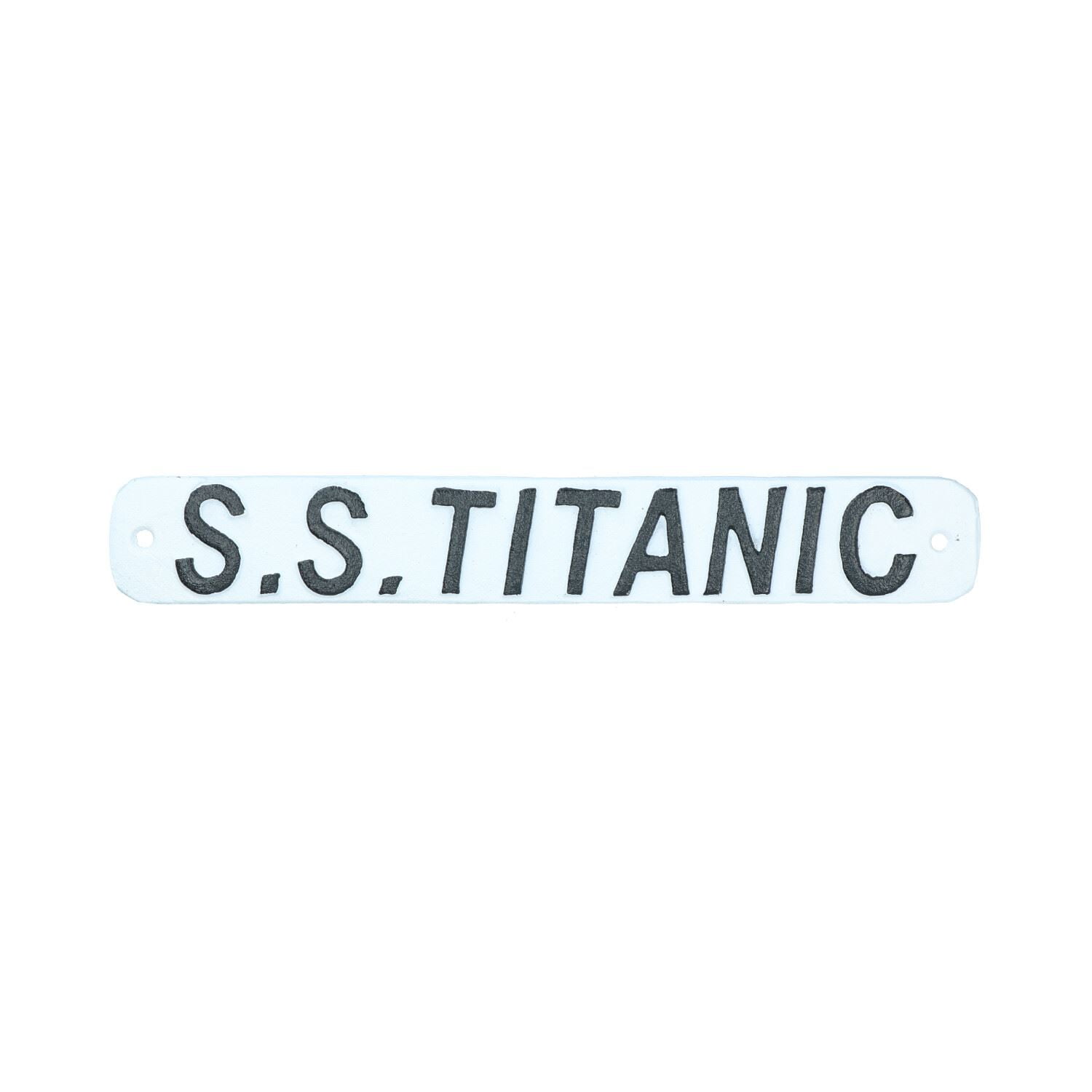 SS Titanic Cast Iron Sign Plaque Door Wall House Cruise Ship Boat ...