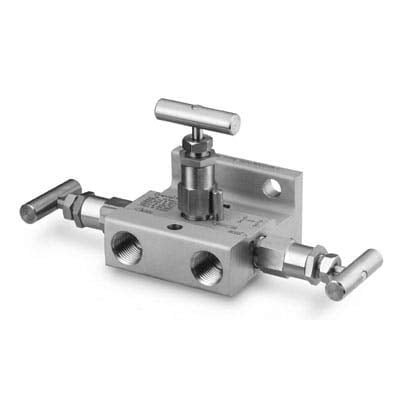 SS-V3NBF8-FL-G | Swagelok Valve Manifold, 3-Valve, Process Connection ...