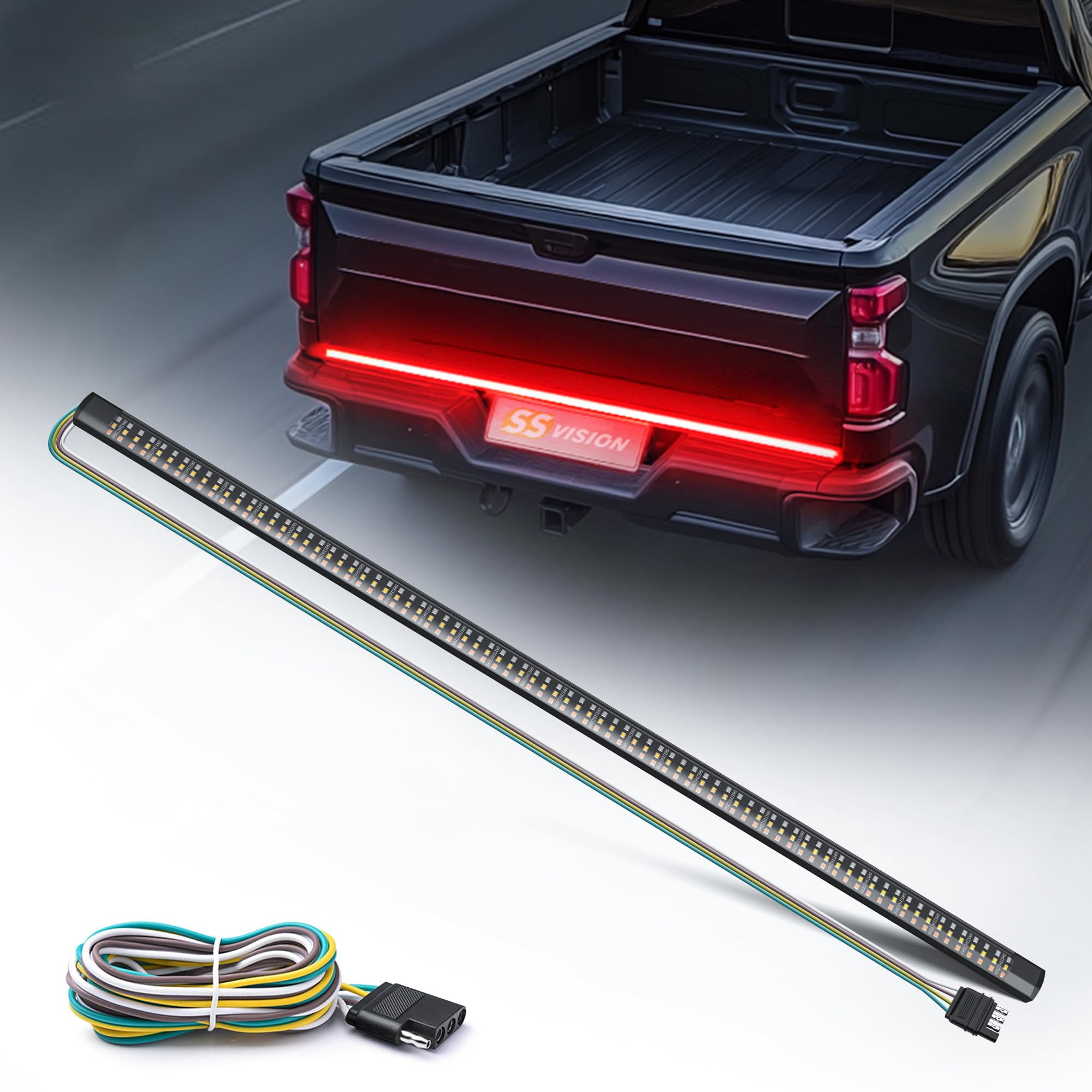 SS VISION 60 inches SSF20 Tailgate Strip Light, Row Tailgate Strip ...