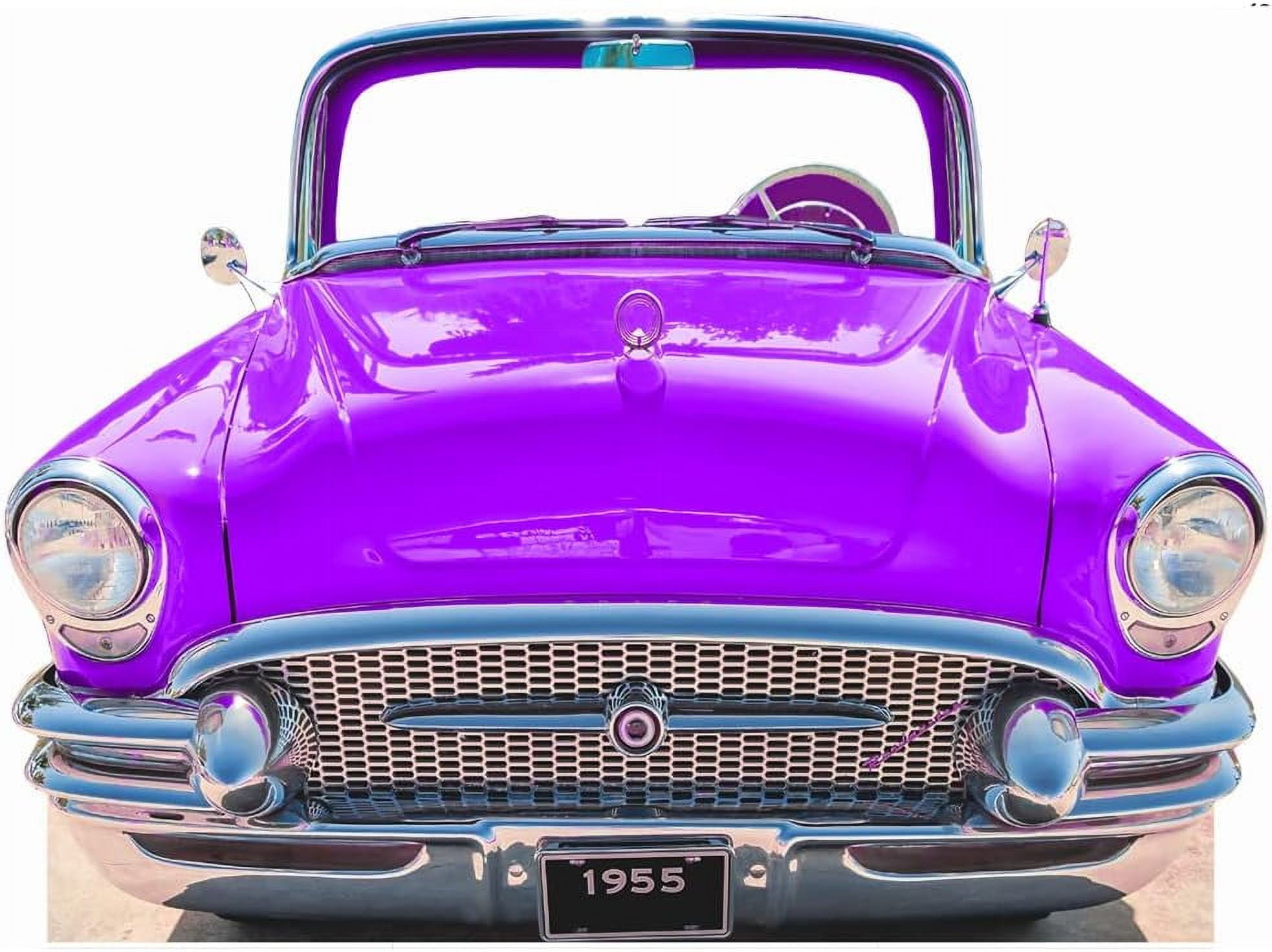 SS11045 Classic Purple Car Coupe 1955 Stand in Cardboard Cutout Standee ...