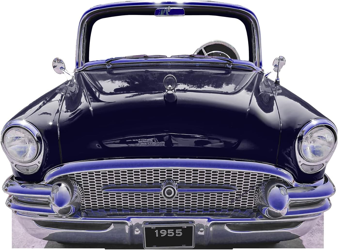 SS11072 Classic Black Car Coupe 1955 Stand in Cardboard Cutout Standee ...