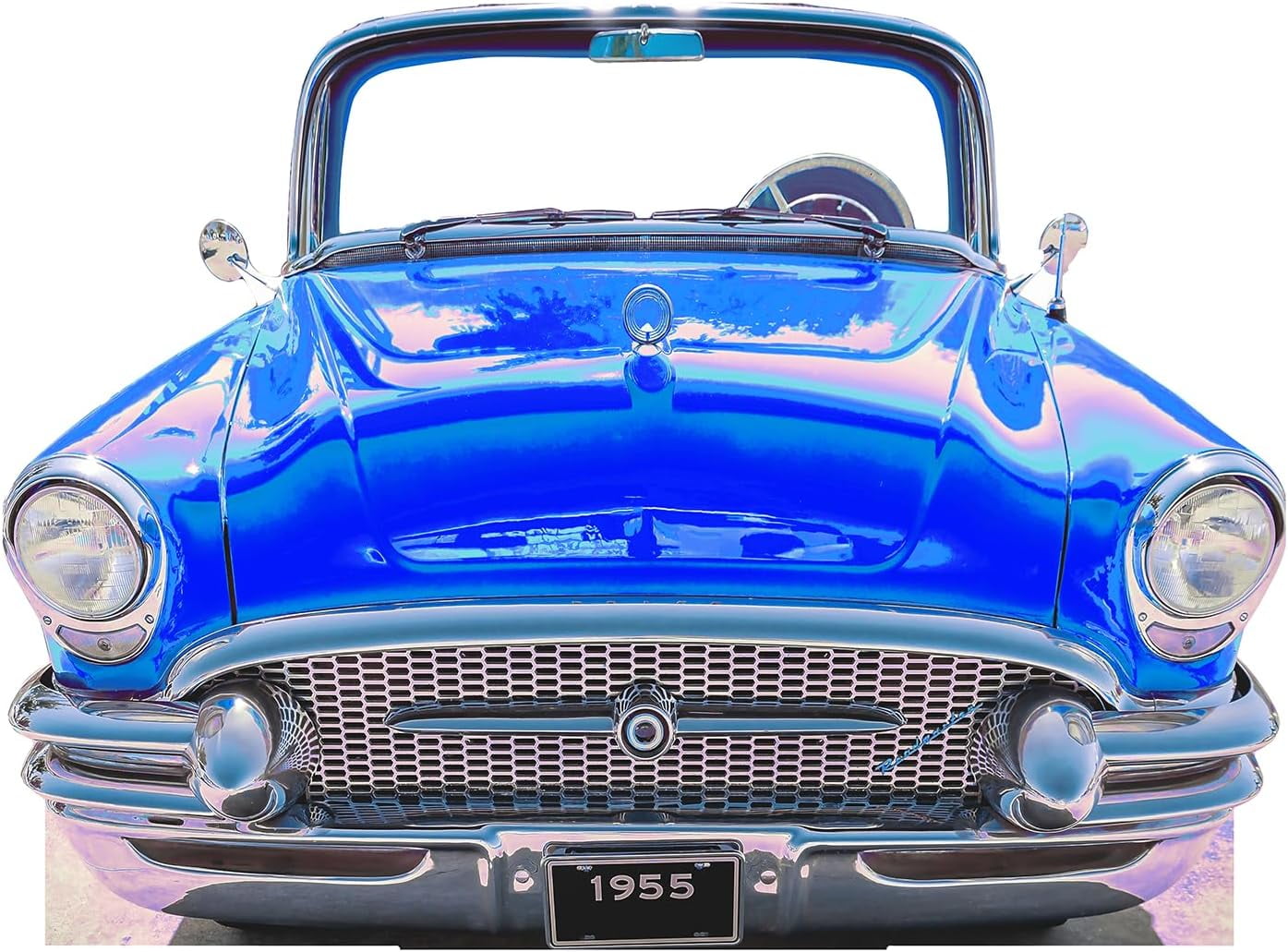 SS11079 Classic Pearl Blue Car Coupe 1955 Stand in Cardboard Cutout ...