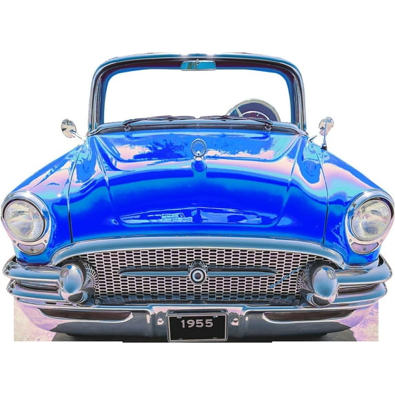 SS11079 Classic Pearl Blue Car Coupe 1955 Stand in Cardboard Cutout ...