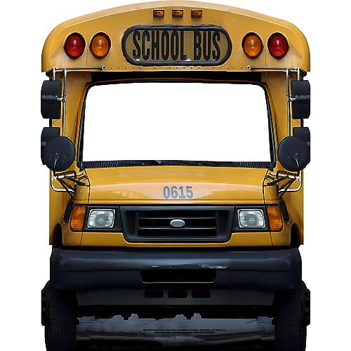 SS11082 School Bus Front Stand in Cardboard Cutout Standup Standee ...