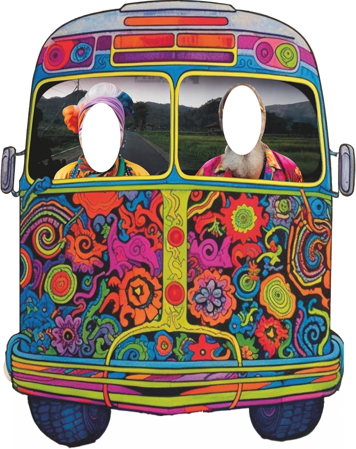 SS11112 Hippie Van Stand in Cardboard Cutout Standee Standup - Walmart.com