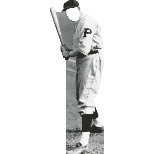 SS11128 Vintage 1900s Baseball Batter Stand In Cardboard Cutout Standee ...