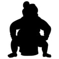 SS11157 Sumo Wrestler Silhouette Cardboard Cutout Standee Standup ...