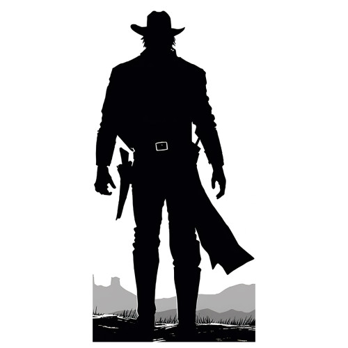 SS11163 Cowboy Silhouette Cardboard Cutout Standee Standup - Walmart.com