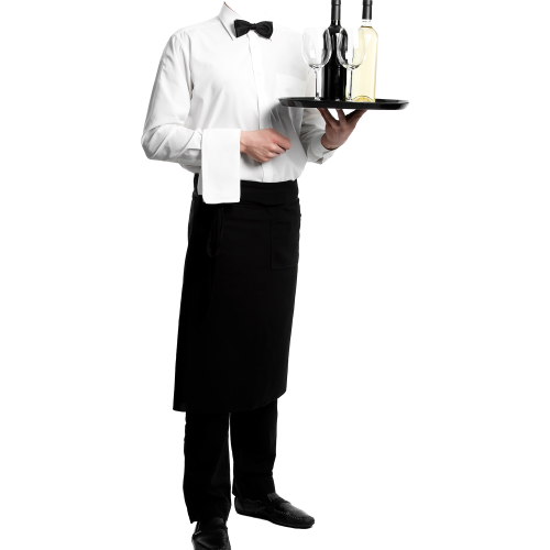 SS11174 Waiter Bartender Server Wine Bottles Stand In Cardboard Cutout ...